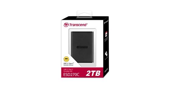 Ổ cứng gắn ngoài 2TB SSD ESD270C USB 3.1 Gen 2 type C Transcend SSD ...